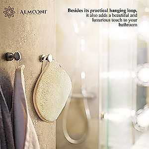 Premium Exfoliating Loofah Glove Pad Body Scrubber. Our Mitt Gloves are Made of Natural Egyptian Shower Loufa Sponge That Gets You Clean, Not Just Spreading Soap (2 Pack)