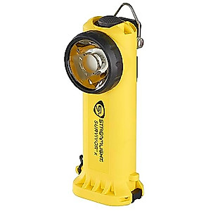 Streamlight 90960 Survivor X 250-Lumen Right-Angle Firefighter's Flashlight with Three (3) "AA Alkaline Batteries, Yellow