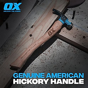 OX TOOLS Pro Series 18 Ounce California Framing Hammer | Hickory Handle