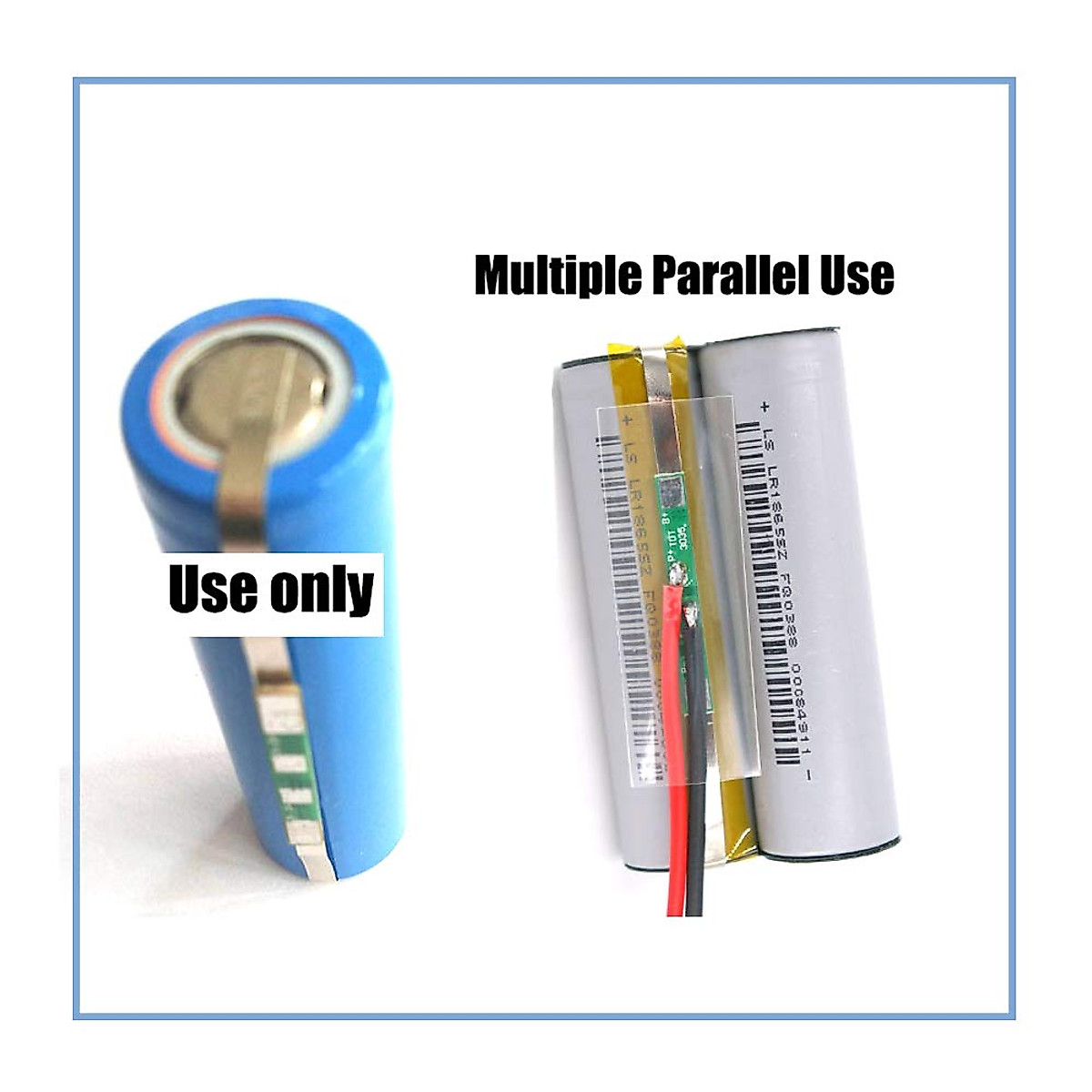 KOOBOOK 10pcs 3A BMS Protection Board with Solder Belt for 1S 3.7V 18650 Li-ion Lithium Battery Cell Kit