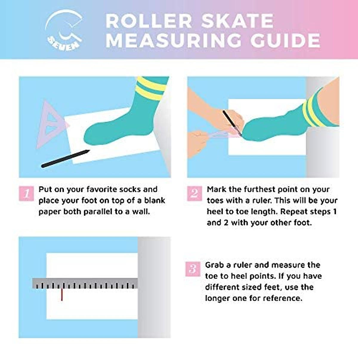 C SEVEN C7skates Cute Roller Skates for Girls and Adults (Peachy Keen, Women's 9 / Men's 8)