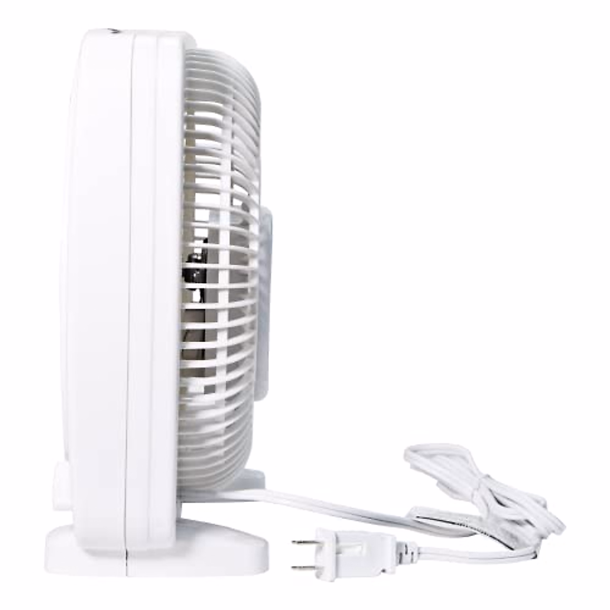 Comfort Zone CZ9BWT Portable 9" 3-Speed Quiet Box Fan for Home, White
