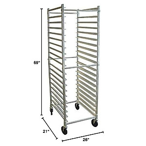Central Exclusive FAKDBR12 Bun Pan Rack - 5" Slide Spacing, 12 Pan Capacity