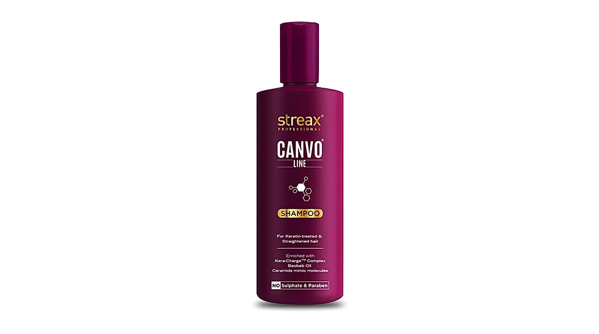 Streax Pro Canvo Shampoo & Conditioner for Straightened Hair