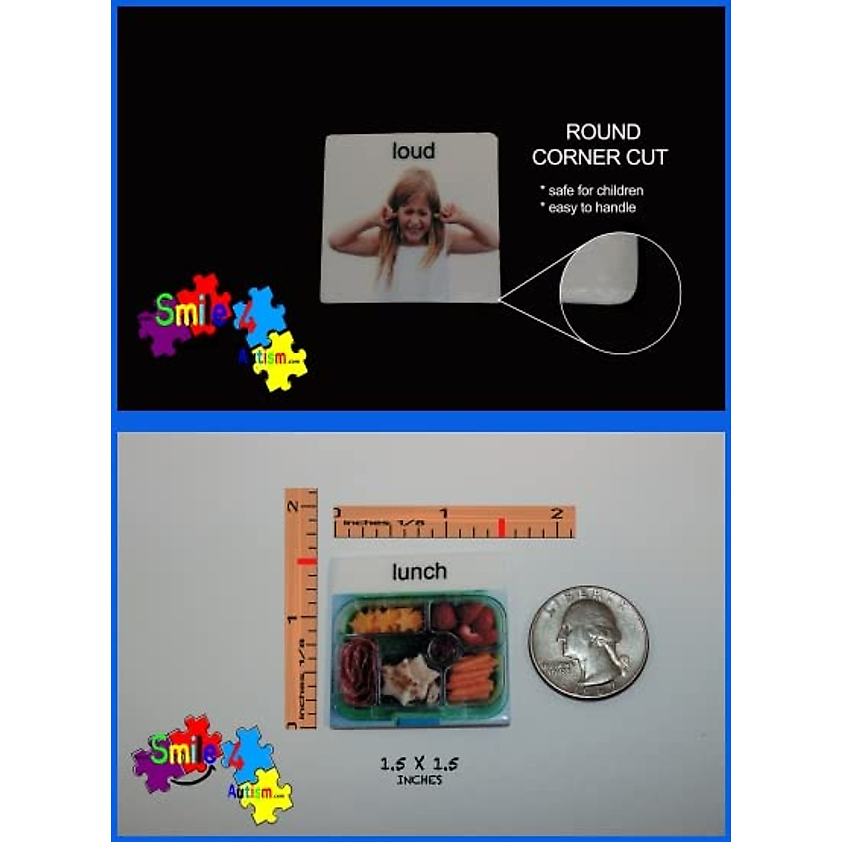 Two Strip Night & Day Daily Schedule Great Visual Behavioral Tool for Structure at Home, School & in The Community. (Laminate 60 PCS, Yellow)