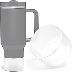Jmoe USA Boot Sleeve for Stanley 40oz Quencher Adventure & 20oz & 30oz IceFlow Tumblers | Protects Against Dents & Scratches | Protector for Bottom of Cup (Frosted, 1-Pack)