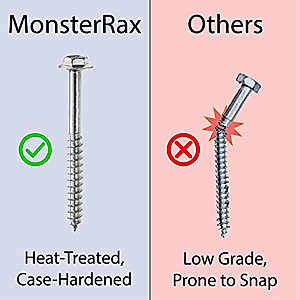 MonsterRAX - 2x6 Overhead Storage Rack (Hammertone, 18"-33" Ceiling Drop Down)