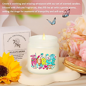 AYGE Nurse Gifts for Women, Nurses Week Gifts- Thoughtful Nurse Appreciation Gift Set - Includes Iced Coffee Cup/Candle/Tote Bag, Makeup Bag/Greeting Card, Nurse Graduation Gift