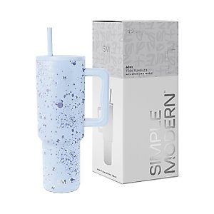 Simple Modern Disney 40 oz Tumbler with Handle & Straw Lid | Insulated Reusable Stainless Steel Water Bottle Travel Mug | Gifts for Women Men Him Her | Trek Collection | 40oz | Minnie Specktacular