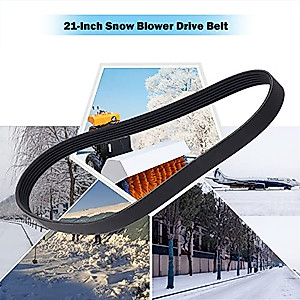21-Inch Snow Blower Drive Belt Compatible with EGO Snow Blower AVB2306 SNT2100 SNT2102 SNT2110 SNT2114 Replacement Belt