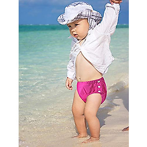 Baby Swim Diaper Reusable Pool Swim Diapers for Baby Boys Girls Toddlers Waterproof Swimming Pants for Unisex Baby Swimming Lesson A White 18-24 Months