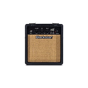 Blackstar Debut 10E Beginners Practice Electric Guitar Amplifier Combo with Delay Effect 10 Watt Headphone Input/Line in MP3 Playback (Black)