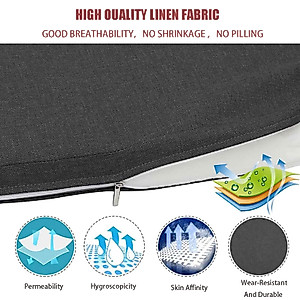 Custom Bench Cushion, Personalized Size Bench Pad with Non-Slip Bottom Bay Window Seat Cushion Indoor, Garden Patio Bench Cushions for Outdoor Furniture, Long Chair Seat Pad for Swing Porch(4" Thick)