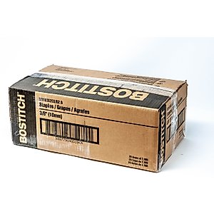 FULL CASE - 20 boxes of BOSTITCH SB1030203/82.9M 3/8" Light Wire Plier Type Staple, Galv.
