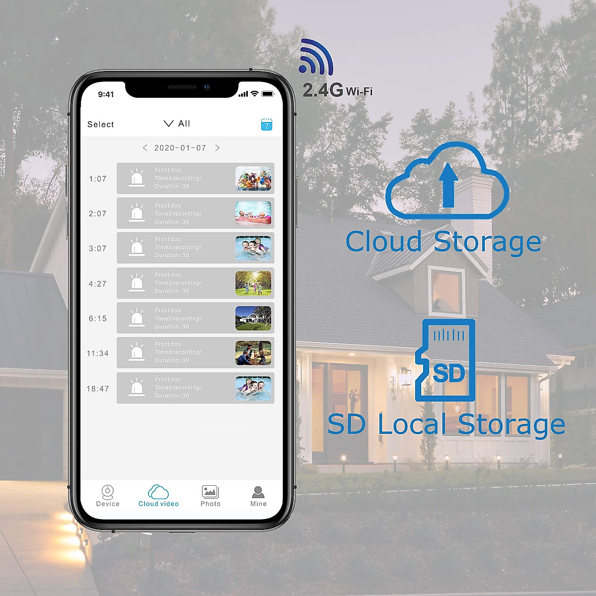 SOLIOM Wireless Rechargeable Battery Powered Solar Outdoor Security Camera Home Surveillance WiFi Camera with Spotlight Color Night Vision,Motion Activated,2-Way Audio and IP66 Waterproof S100