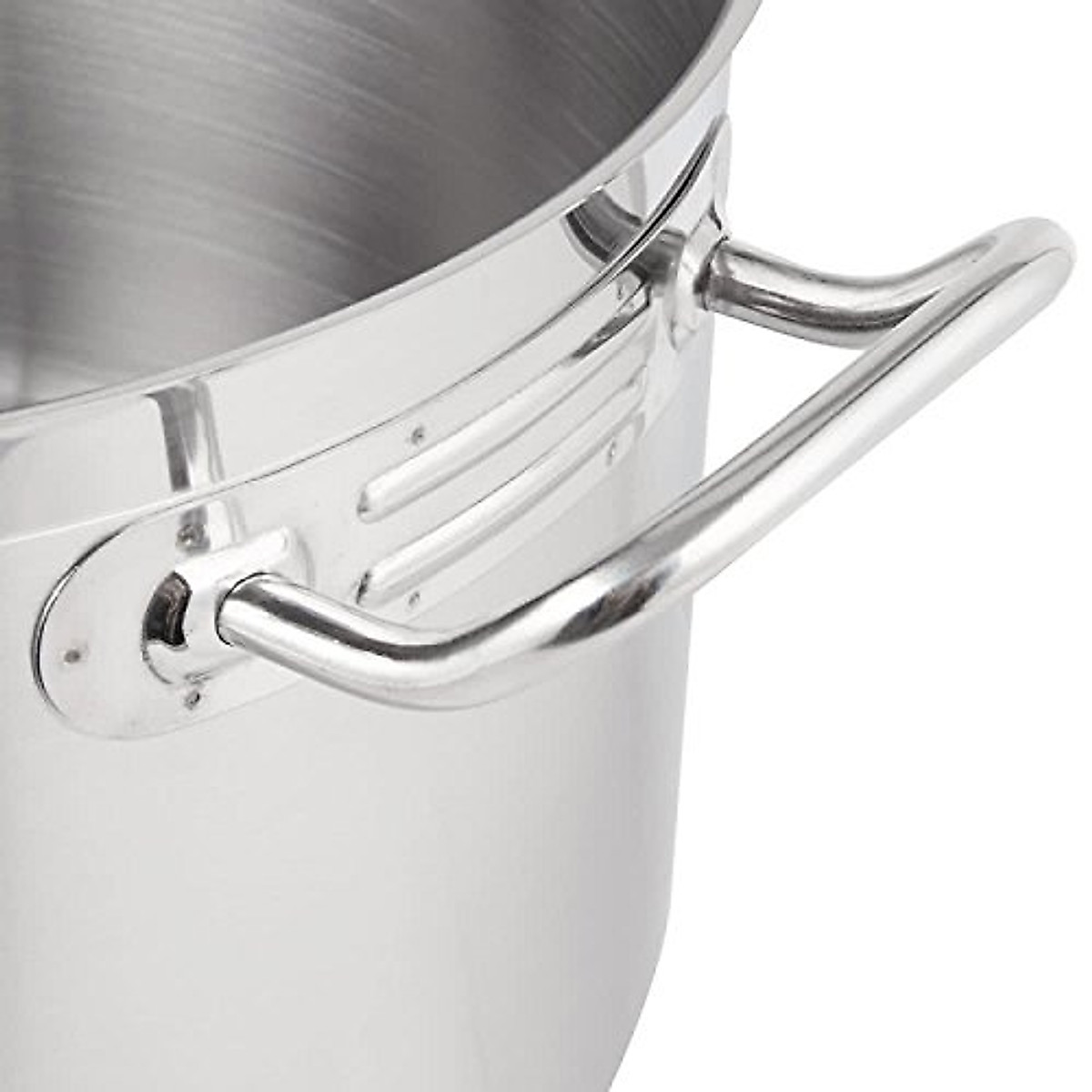 Royal Industries Classic Stock Pot with Cover, 12 qt, 11" x 7" HT, Stainless Steel, Commercial Grade - NSF Certified