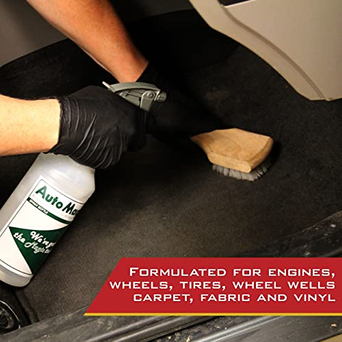 Auto Magic Fabric & Carpet Cleaner for Hot or Cold Water Extraction Machines - 128 Fl Oz