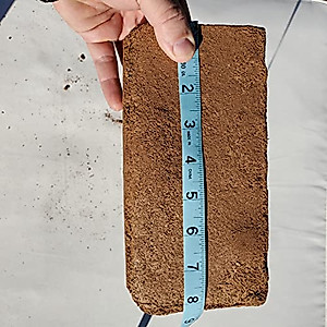 Coco Coir Mini Brick 650 Gram Block Expands to 9 Liter / 2.3 Gallon Pure Coconut Coir Fiber RHP Certified Pre Buffered Organic Plant Potting Soil for Indoor Outdoor Flower/Vegetable Garden
