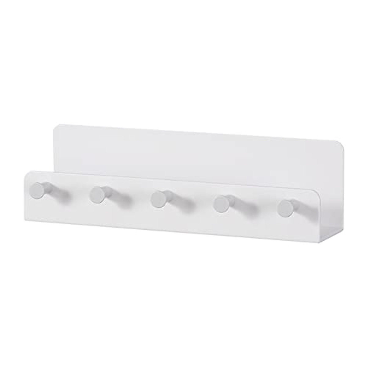 Bathroom Shelf Wall Mounted Shower Shampoo Storage Rack Punch-free Organizer Bag Key Holder No Drilling Floating Shelves wall mounted shelf with hooks