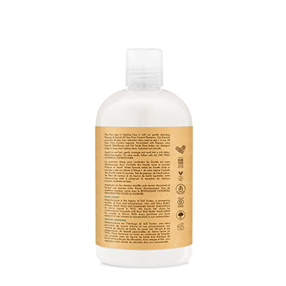 SheaMoisture Frizz Control Shampoo for Frizz Prone Hair Papaya and Neroli Sulfate Free Shampoo 13 oz