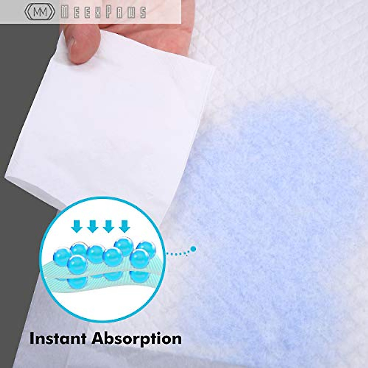 MEEXPAWS Dog Grass Pee Pads for Dogs with Tray , Small Size 18 by 14 in , 2 Dog Artificial Grass Pads , Indoor Dog Litter Box