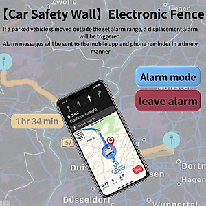 Icamdoor GPS Tracker for Vehicles –Mini GPS Driving Alert Car Charger with Geofence – Route History Car GPS Tracker Simple Plu In for Vehicles, Assets,Fleet, Older Persons