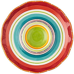 Certified International Mariachi Chip and Dip Serving Set, 13.5", Multicolor