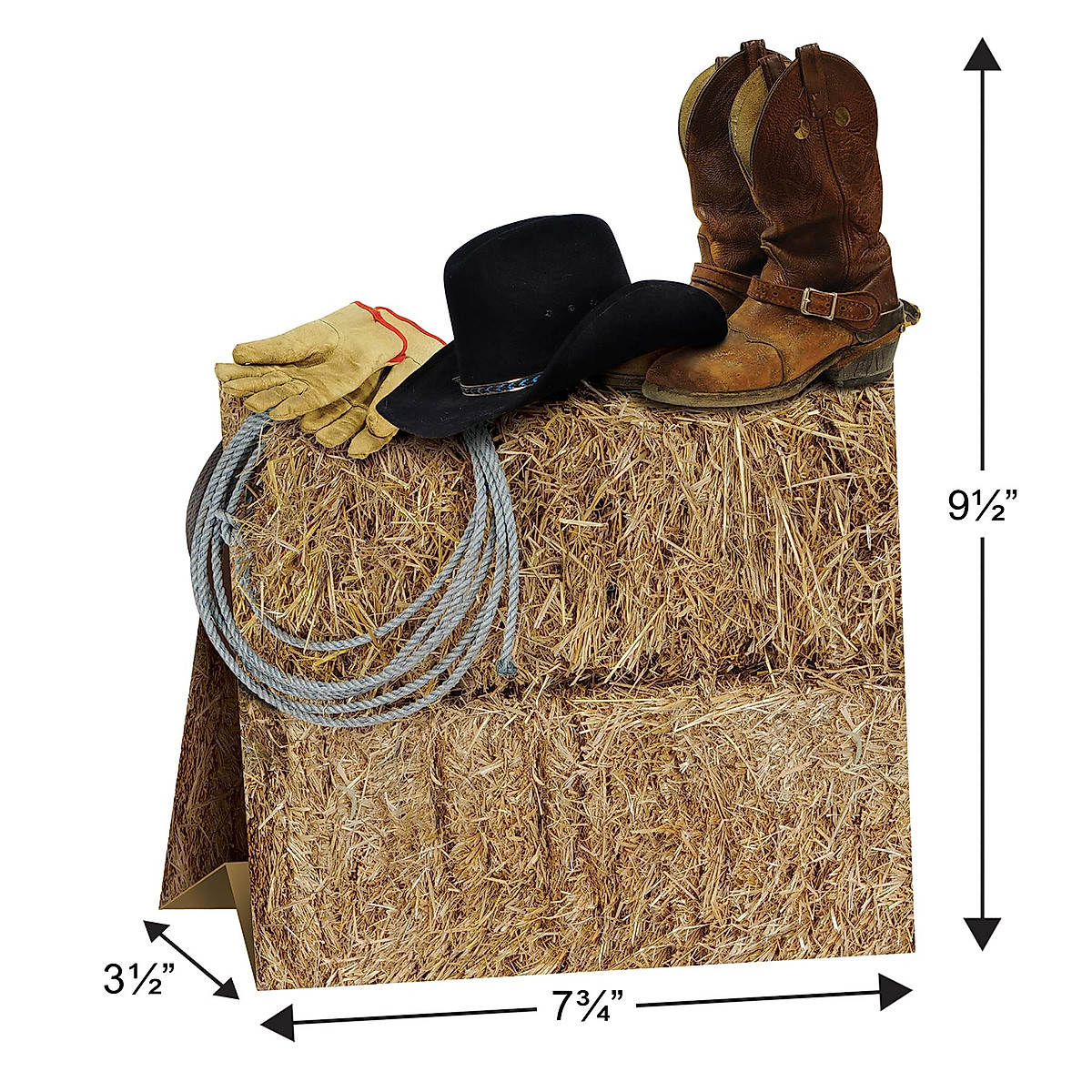 Beistle 3-D Western Centerpiece, 9.5" Tall - Desert-Themed Table Decoration for Cowboy Old Wild West Birthday Parties