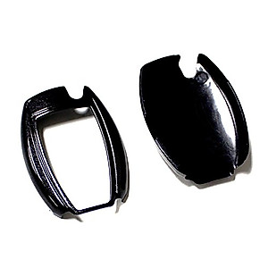 iJDMTOY Exact Fit Gloss Metallic Black Smart Remote Key Fob Shell Compatible With Mercedes-Benz C E S M CLS CLK GLK GL Class, etc