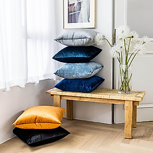 Home Brilliant Velvet Lumbar Pillow Cover for Car Chair Oblong Orange Pillow Cover for Office Lounge Nursery, Set of 2, 12 x 20 Inches(30x50cm), Copper