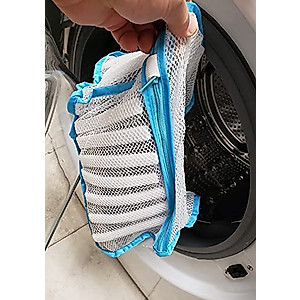 The Sneaker Laundry Bag Footwear White Mesh Washing Bag For Gentle Washing