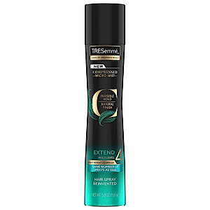 Tresemme Compressed Micro Mist Hair Spray - Extend Hold Level 4 - Net Wt. 5.5 OZ (155 g) Per Can - Pack of 4 Cans