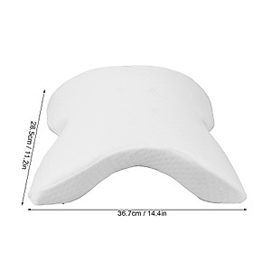 TOPINCN Sleeping Pillow Couple Pillow Arm Pillow Slow Rebound Pressure Pillow Cuddle Pillow Memory Foam Travel Arched Shaped U Pillow Providing Comfort