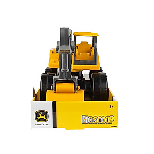 John Deere Sandbox Big Scoop Excavator Toy with Tilting Dump Bed - Construction Toys - Frustration Free Packaging FFP - 15 Inch