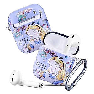 Besoar for AirPods 2/1 Case Cartoon Cute Kawaii Cases for Apple AirPod Air Pods Design Character Anime Fashion IMD Cover Cool Unique Funny Fun Soft Coves for Girls Girly Boys for AirPod 1&2(Alisi)