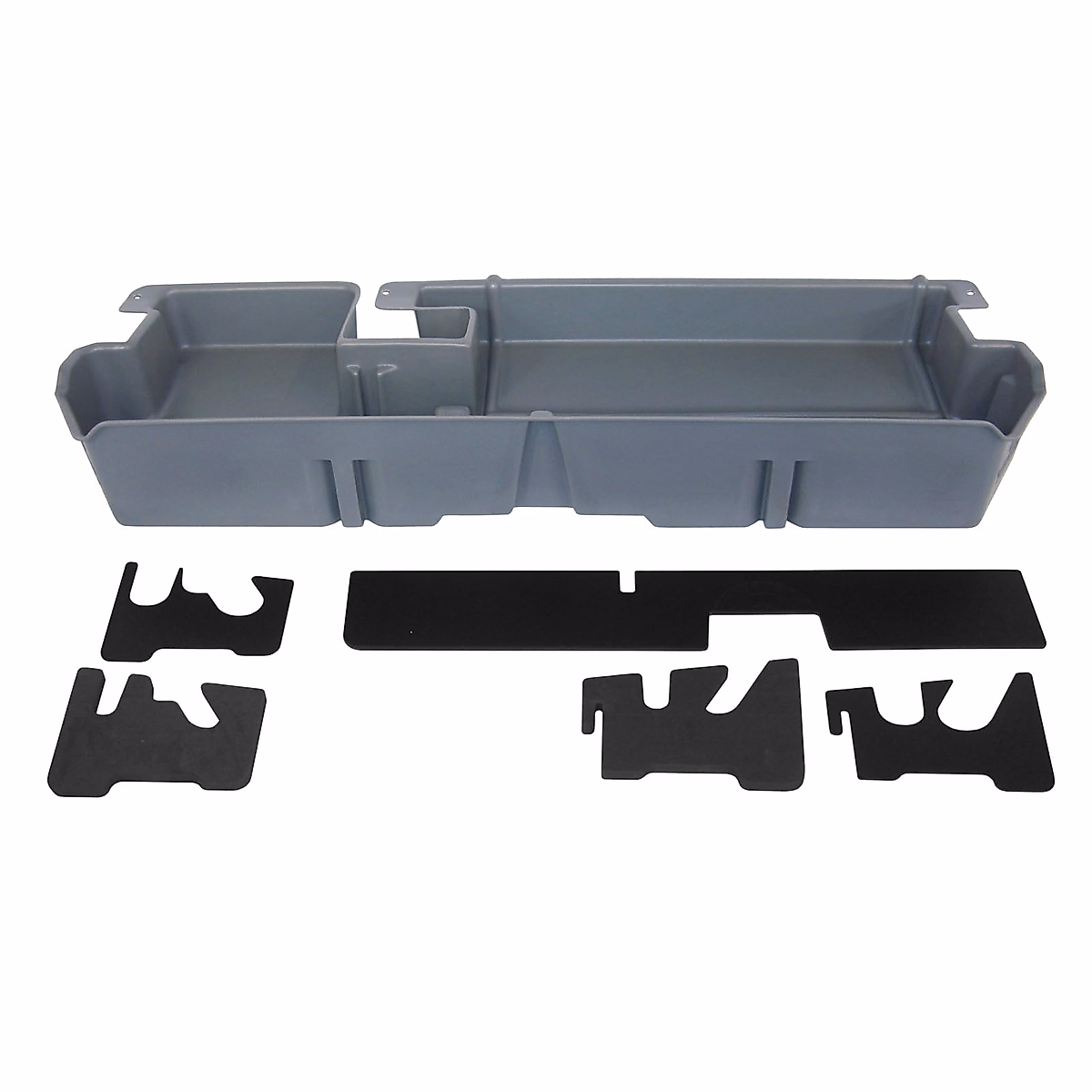 DU-HA Under Seat Storage Fits 07-21 Toyota Tundra Double Cab without Subwoofer, Dk Grey, Part #60052