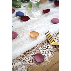 Floroom 500pcs Silk Rose Petals Burgundy Maroon Flower Petals for Wedding Flower Girl Basket Aisle Runner Scatter Table Centerpieces Party Confetti Decoration Romantic Night Favors Home Decor