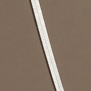 DKMN GÜMÜŞ Snake Layered Chain - Herringbone Chain Necklace - Italian Reversible Chain - Snake Chain Choker - Chain Necklace For Women - 925 Sterling Silver Chain Necklace (18K Gold, 20 Inches)