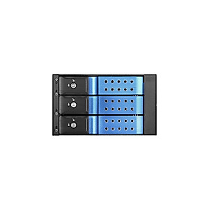 ISTAR BPN-DE230HD-BLUE Trayless 2X 5.25 to 3X 3.5 12Gb/s HDD Hot-swap Rack