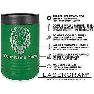 LaserGram Double Wall Insulated Beverage Can Holder, Chinese Honor Symbol, Personalized Engraving Included (Standard Can, Green)