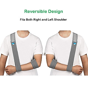 Unizooke Arm Sling - Medical Support Strap for Broken & Fractured Bones - Adjustable Shoulder, Rotator Cuff Full Soft Immobilizer - For Left, Right Arm, Men Women(Simple/Lightweight/Comfortable)