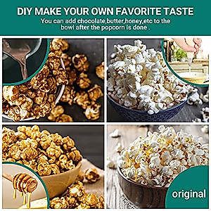 SOLTRONICS Hot Air Popcorn Popper Maker with Removable Measuring Cup, ETL Certified, No Oil Needed, BPA-Free, 1200W, Green