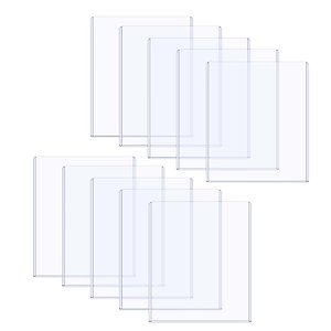 BCW 8x10 Toploader Holder - 10 Count | Rigid PVC, Crystal Clear Photocard Sleeves| 8x10 Plastic Sleeves for Prints | Plastic Top Loader Sheet Protectors to Showcase Pictures | Restaurant Menu Covers