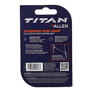 Allen Company Peep Sight for Short Bows, Black, One Size (6663)