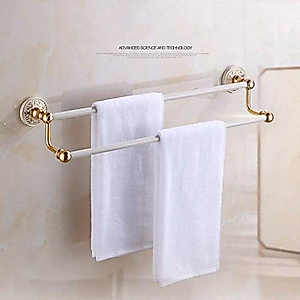 JJZXD Bar Towel Towel Holder for Kitchen Bathroom Laundry Room Non-Drilling Wall Mounted Hanging Towel Holder