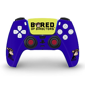 Head Case Designs Officially Licensed Bored of Directors APE #8950 Art Vinyl Faceplate Sticker Gaming Skin Decal Compatible with Sony Playstation 5 PS5 Disc Edition Console & DualSense Controller