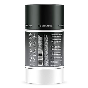 Crystal Magnesium Solid Stick Natural Deodorant, Non-Irritating Aluminum Free Deodorant for Men or Women, Safely and Effectively Fights Odor, Baking Soda Free, Charcoal & Tea Tree, 2.5 oz