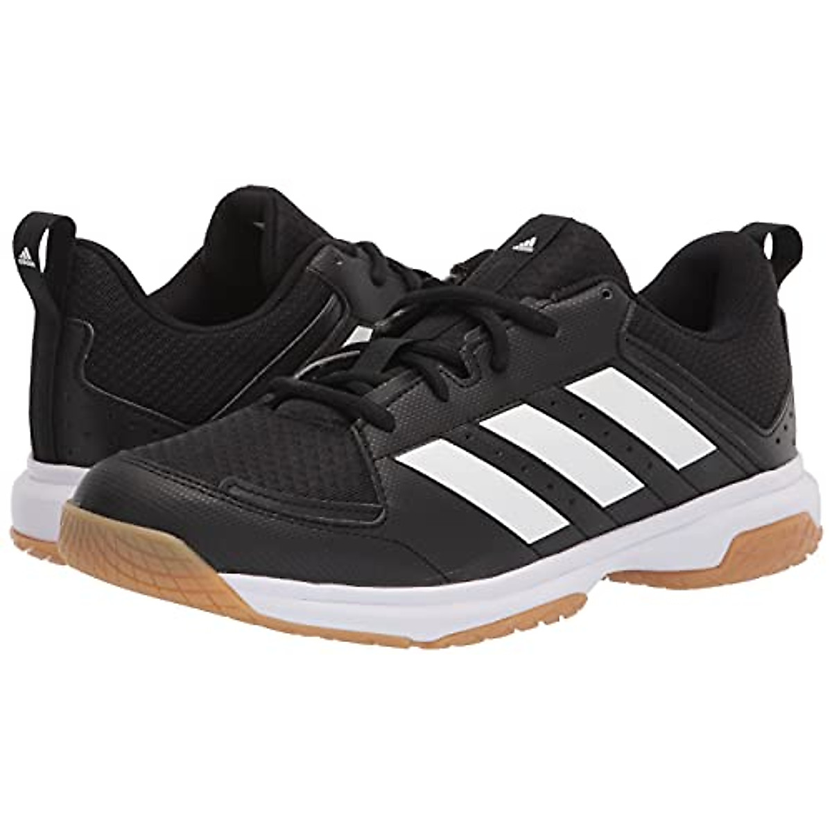 adidas Women's Ligra 7 Track and Field Shoe, Black/White/Black, 8
