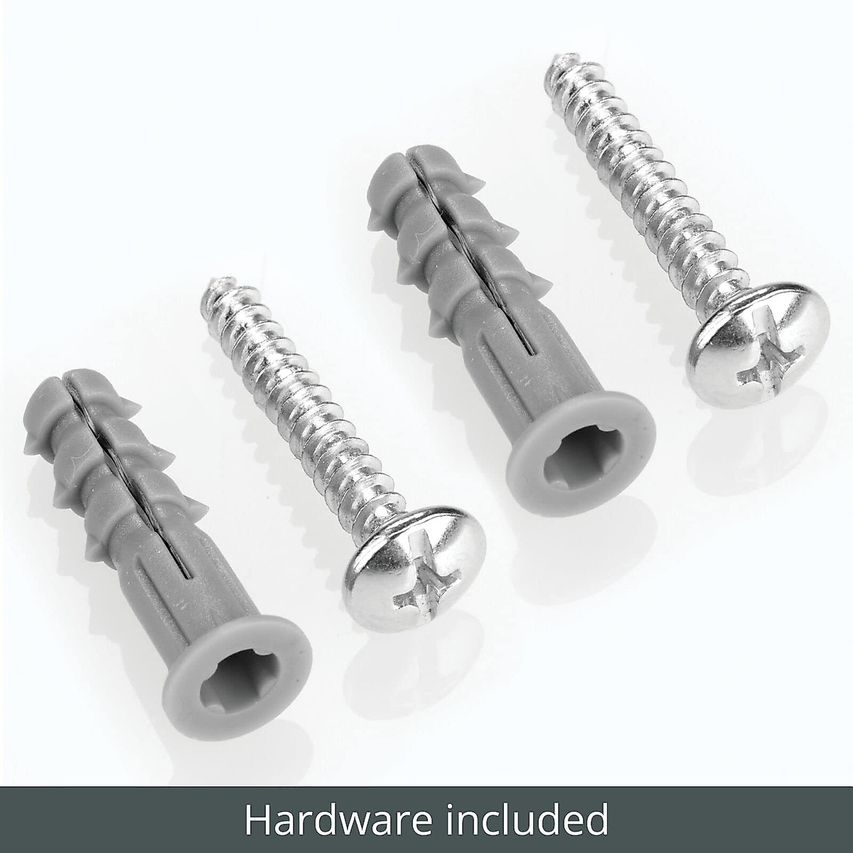 mDesign Paper Towel Holder with Spice Rack and Multi-Purpose Shelf - Wall Mount Storage Organizer for Kitchen, Pantry, Laundry, Garage - Durable Metal Wire Design - Chrome