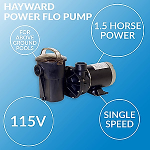Hayward W3SP1580X15 PowerFlo Pool Pump for Above Ground Pools, 1.5 HP